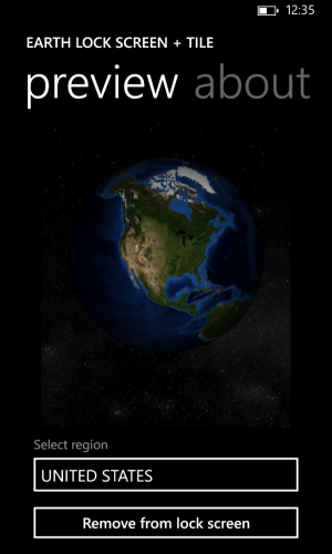 Earth Lock Screen + Tile | Windows Central